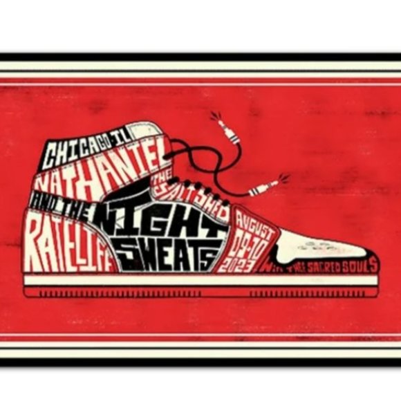 Art | Nathaniel Rateliff The Salt Shed Chicago Il Aug 9 223 Poster ...